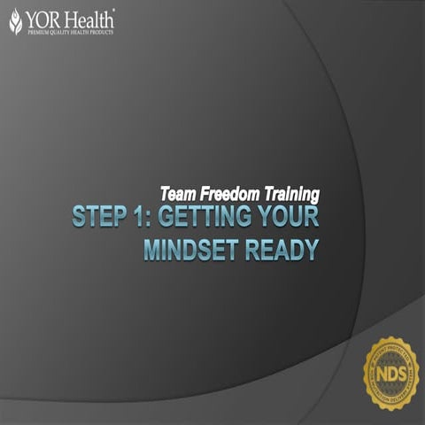 Team freedom training mindset | PPSX