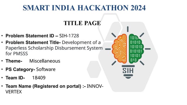 SIH Smart india hackathon project presentation.pptx