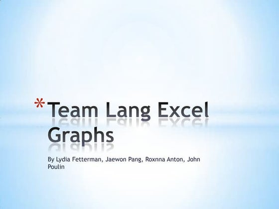 Team lang excel graphs | PPT