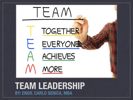 Leadership & Team Building | PPTX | Executive Leadership & Management | Business
