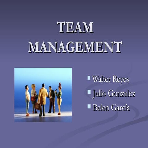 Team Management PPT | PPTX