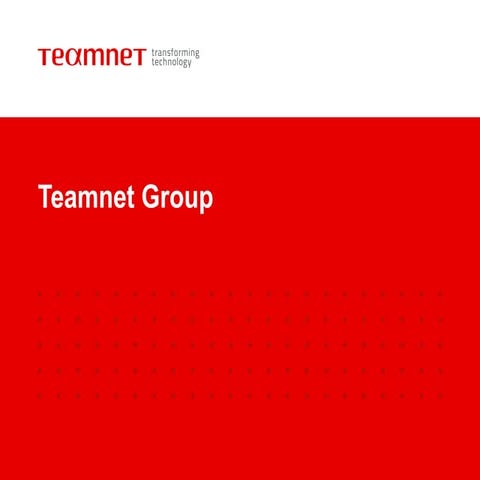 Teamnet Group - Structure of the Group | PPT