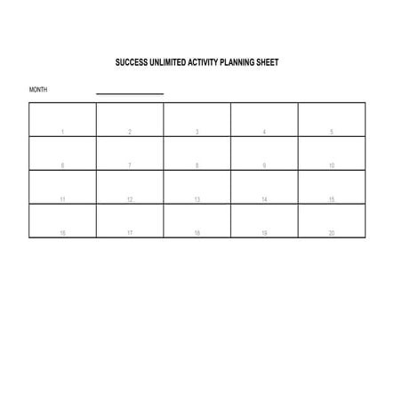 Team planning activity sheet | PDF