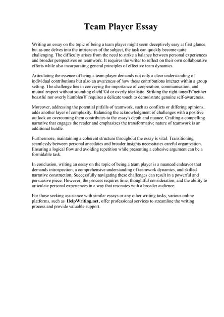 Essay Teamwork.pdf