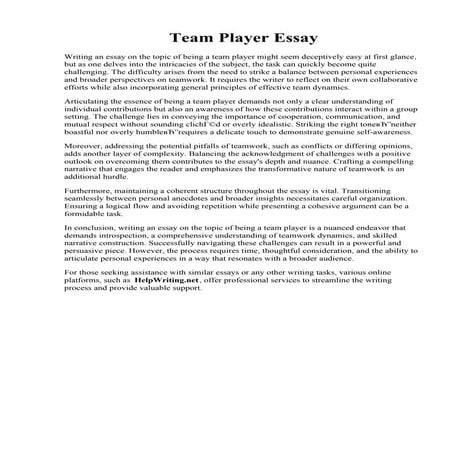 Team Player Essay.pdf