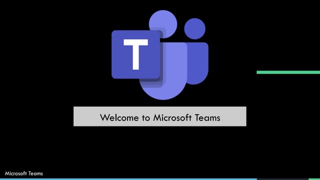 Microsoft Teams - User Guide Presentation | PDF