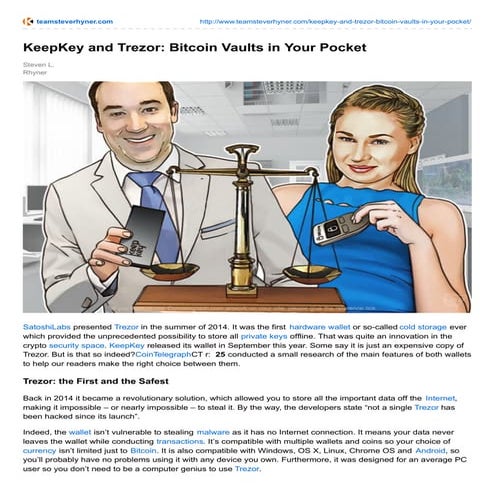 KEEPKEY AND TREZOR: BITCOIN VAULTS IN YOUR POCKET | PDF