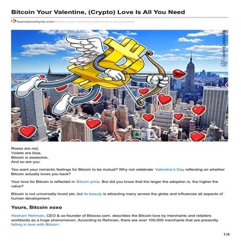BITCOIN YOUR VALENTINE, (CRYPTO) LOVE IS ALL YOU NEED | PDF
