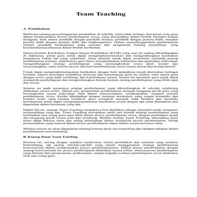 Team teaching | DOCX