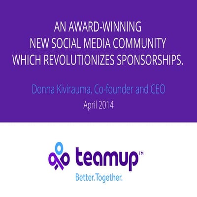TeamUp company presentation | PDF | Marketing and Advertising | Business