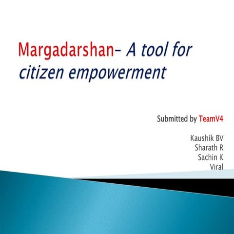 Team v4 margadarshan_demo | PPT
