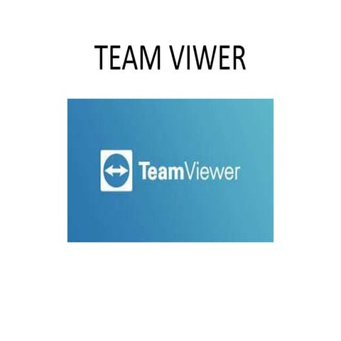Team viwer mantenimiento | PPTX