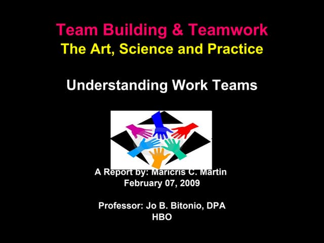 Training module - Teamwor for teambuilding of employees.pdf