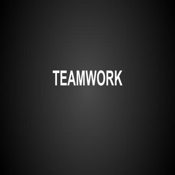 Teamwork | PDF