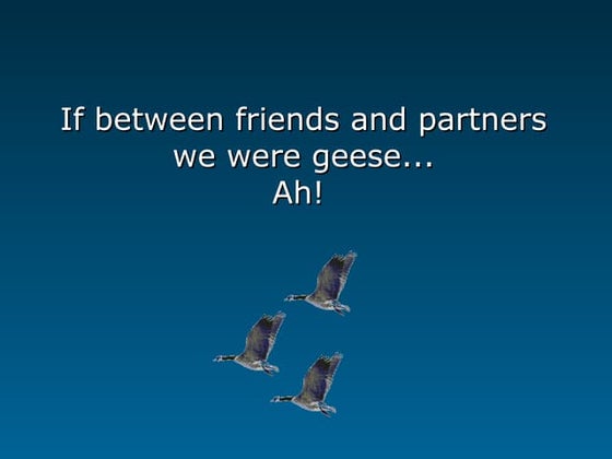 Lessons From Geese Teamwork | PPT