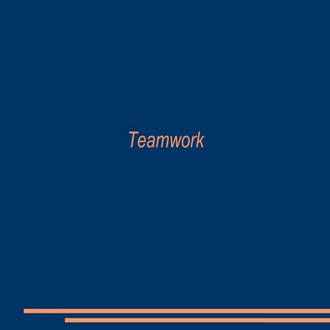 Teamwork: The Definition | PPT