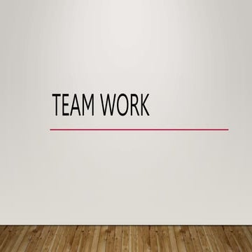 team WORK.ppt