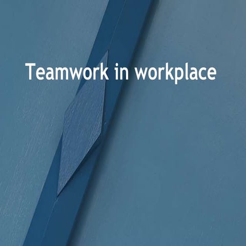 Teamwork in Workplace - Gold Mining Industry Training | PPT