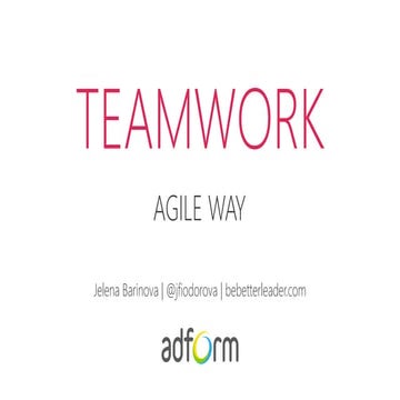 Teamwork agile way | PDF