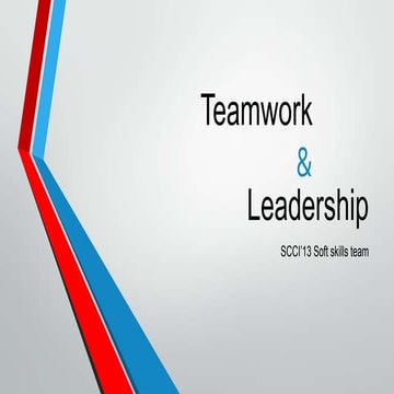 Teamwork and leadership | PPTX