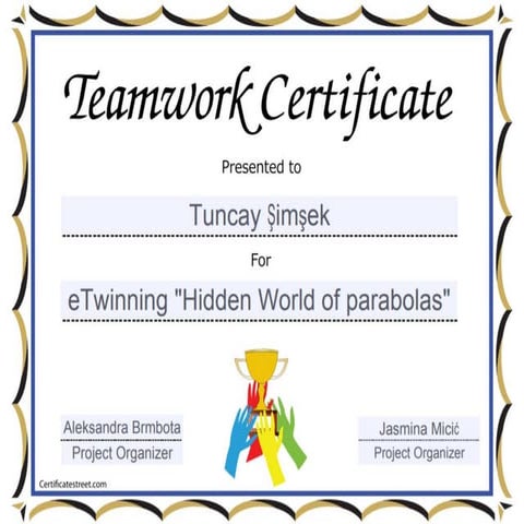 Teamwork certificate | PDF