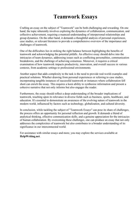 Essay Teamwork.pdf