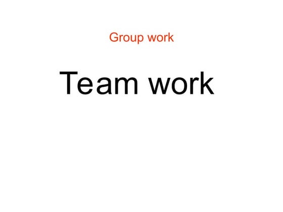Teamwork Presentation | PPT