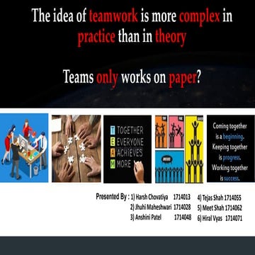 Teamwork theory vs practical | PPTX
