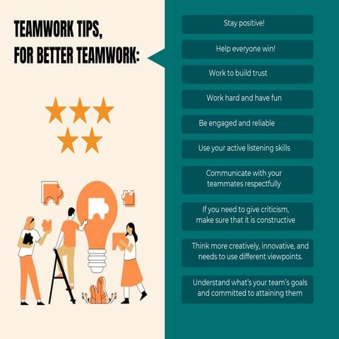 Teamwork Tips: Build Trust, Communicate, and Achieve Goals | PPT