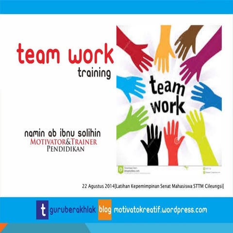 Team work training For Mahasiswa | PDF
