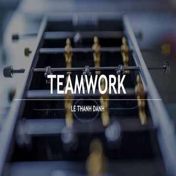 Teamwork training | PDF