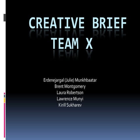 Team x creative brief | PPTX