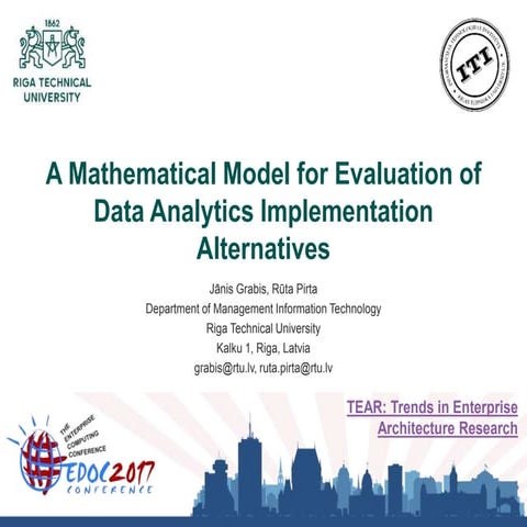 A Mathematical Model for Evaluation of Data Analytics Implementation ...