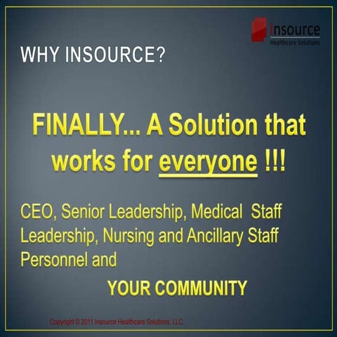 Insource Healthcare Solutions | PPT