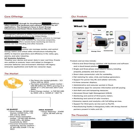 Investor Teaser Sample 2 Pager | PDF