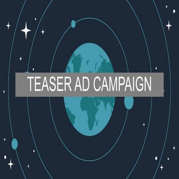 Integrated Marketing Communications - Teaser Ad campaign | PPTX