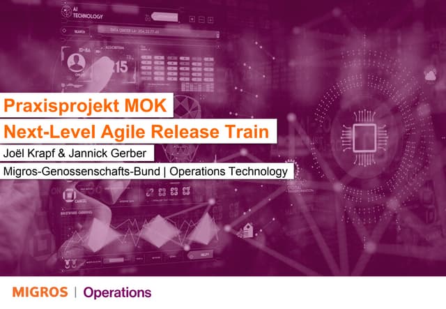 Praxisprojekt MOK: Next-Level Agile Release Train | PPT Praxisprojekt MOK: Next-Level Agile Release Train | PPT