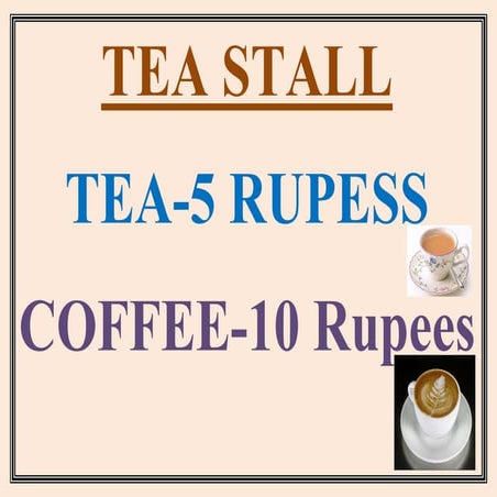 Tea stall | PPT