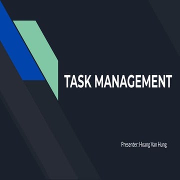 Task Management | PDF