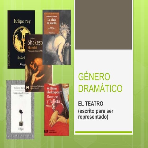 El género dramático | PPTX | Drama | Genres