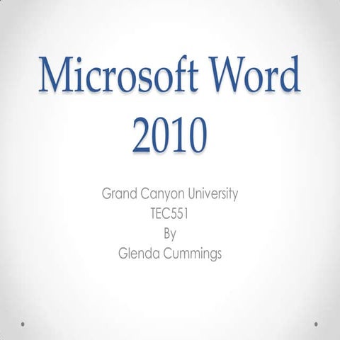 Tec551 power point | PPT