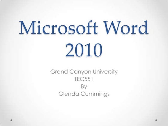 Word 2010 | PPT