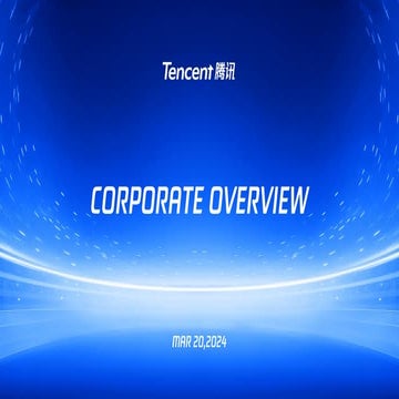 Tencent’s company introduction and financial performance in 2023 | PDF