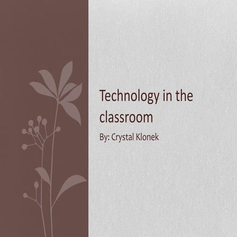Technology in the Classroom | PPT