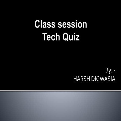 Tech Quiz | PPTX