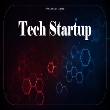 Tech Startup PowerPoint Template . | PPTX