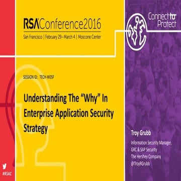 Understanding the “Why” in Enterprise Application Security Strategy | PPT