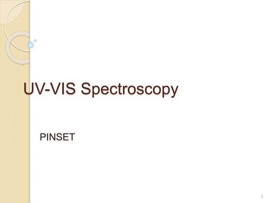 Uv vis spectroscopy practical. | PDF