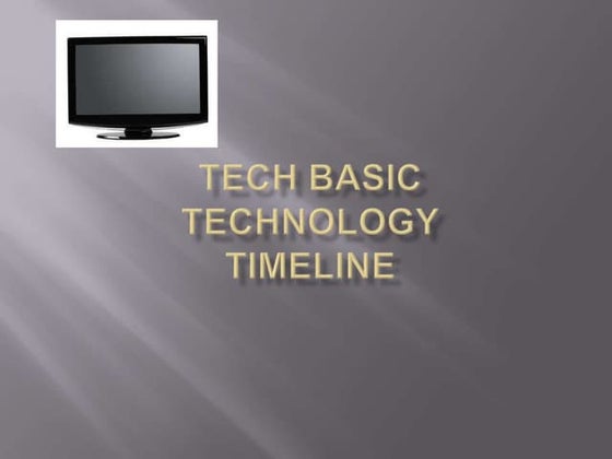 Technology Timeline | PPT