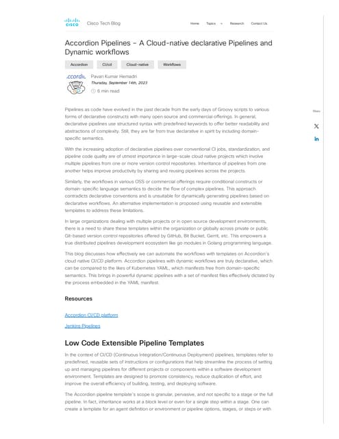 Accordion Pipelines - A Cloud-native declarative Pipelines and Dynamic ... Accordion Pipelines - A Cloud-native declarative Pipelines and Dynamic ...